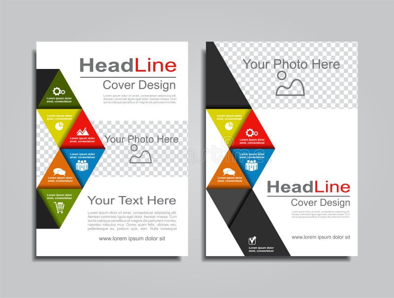Brochure Design Layout with Place for Your Data. Vector. Stock Vector ...