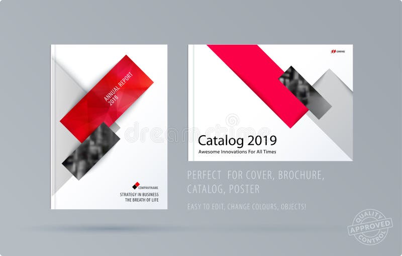 Brochure Design Rectangular Template. Colourful Modern Abstract Set ...