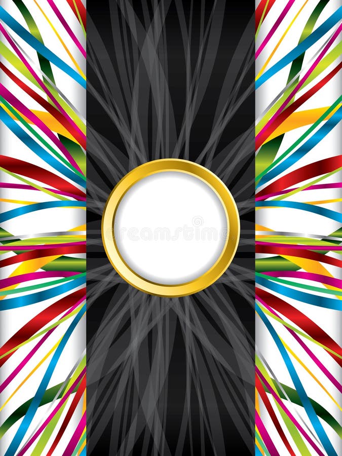 Brochure Design with Ribbons Stock Vector - Illustration of graphic ...