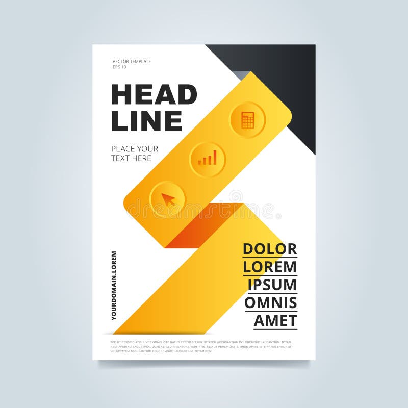 Brochure design template stock illustration. Illustration of idea ...