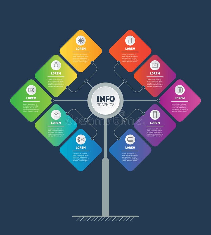 Brochure Design Template. Business Presentation Concept with 10 Options ...