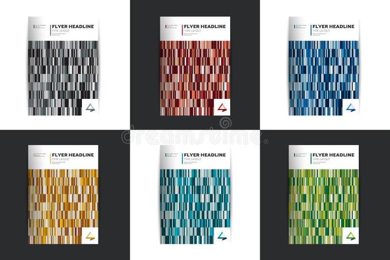 Brochure, Flyer, Annual Report Cover Design. Various Color Templates ...