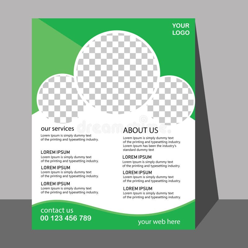 Brochure Flyer Design Template. Corporate Flyer Design. Stock Vector ...