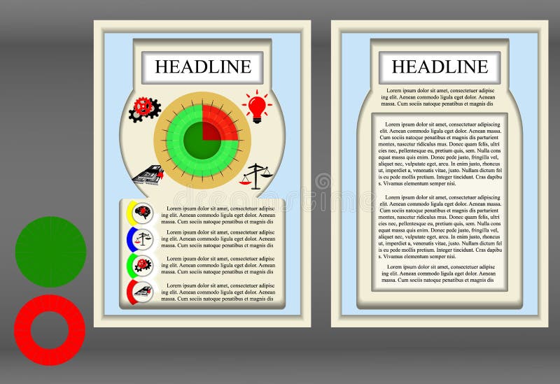 Brochure frame a diagram stock vector. Illustration of creative - 75569082