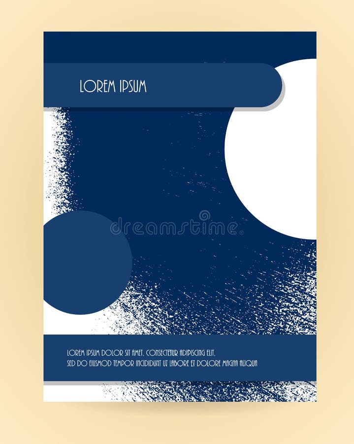 Brochure Grunge Texture Layout Stock Vector - Illustration of book ...