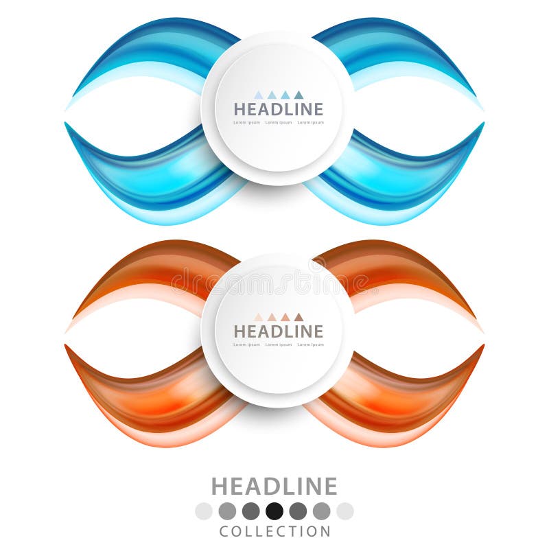 Brochure Header Colorful Layout Template Design Stock Illustration ...