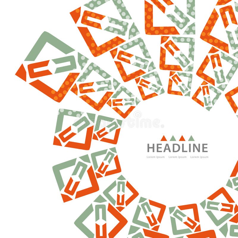 Brochure Header Colorful Layout Template Stock Vector - Illustration of ...