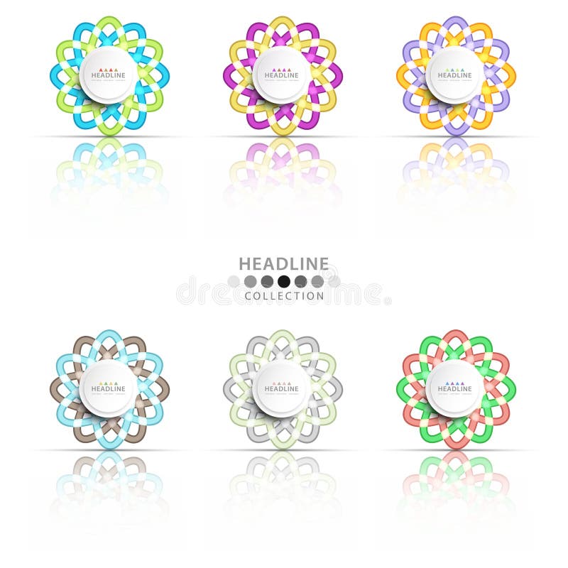 Brochure Header Colorful Layout Template Stock Vector - Illustration of ...