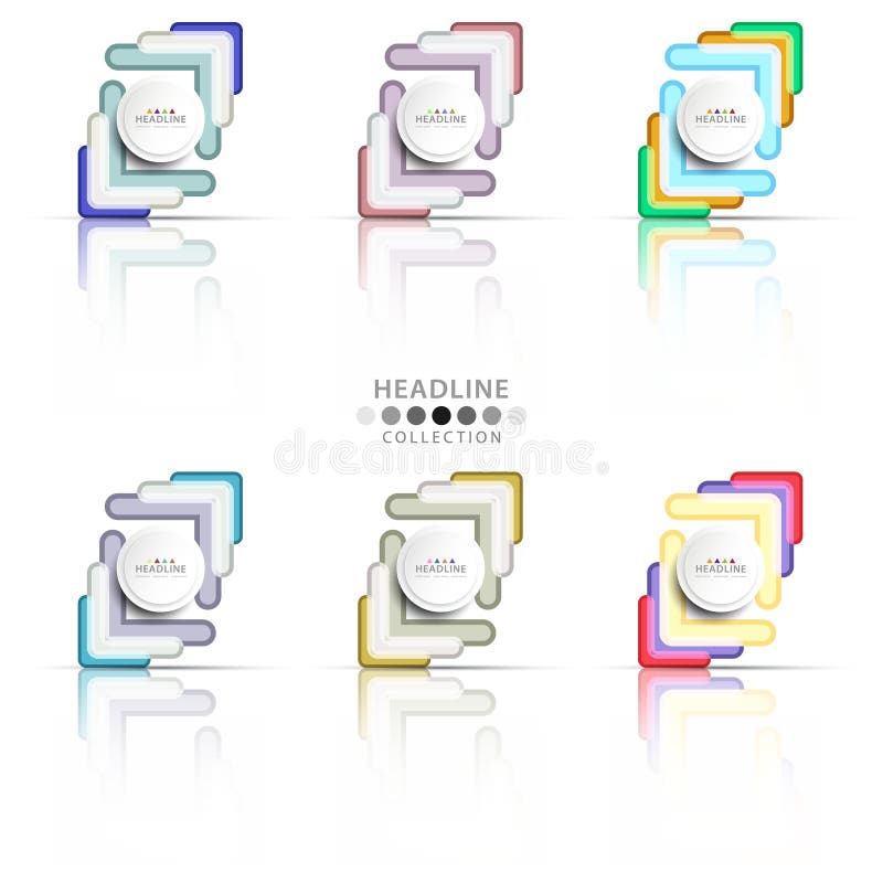 Brochure Header Colorful Layout Template Stock Vector - Illustration of ...