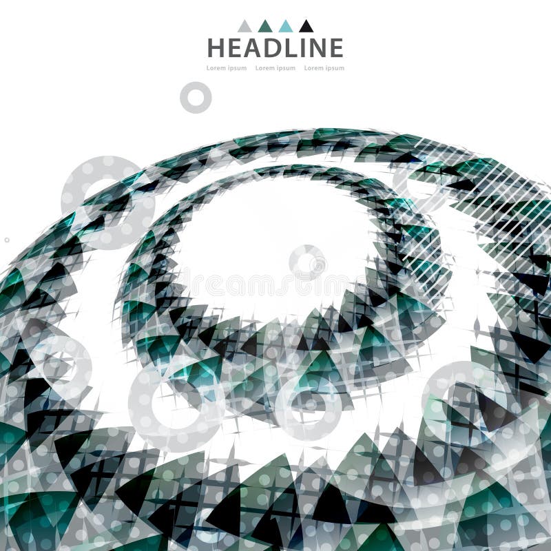 Brochure Colorful Header Layout Template Stock Vector - Illustration of ...