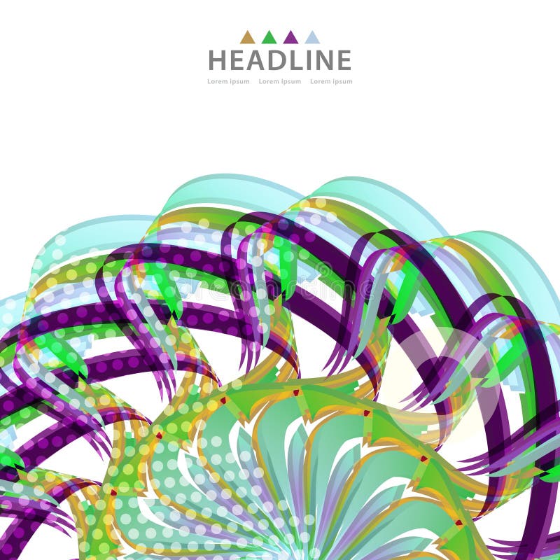 Brochure Header Layout Colorful Template Stock Vector - Illustration of ...