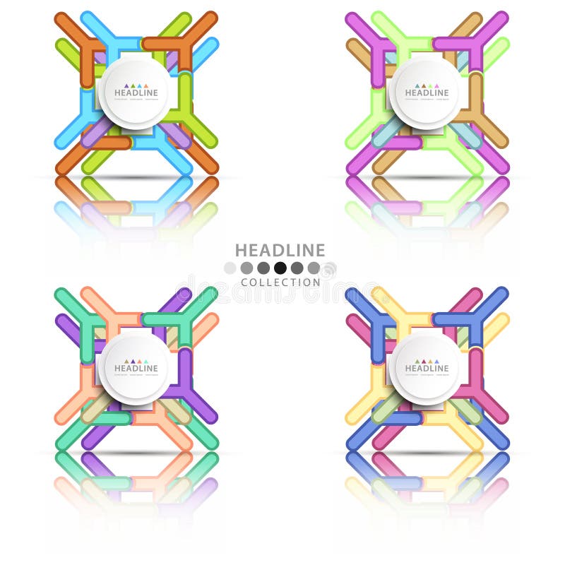 Brochure Header Layout Template Concept Design Stock Vector ...