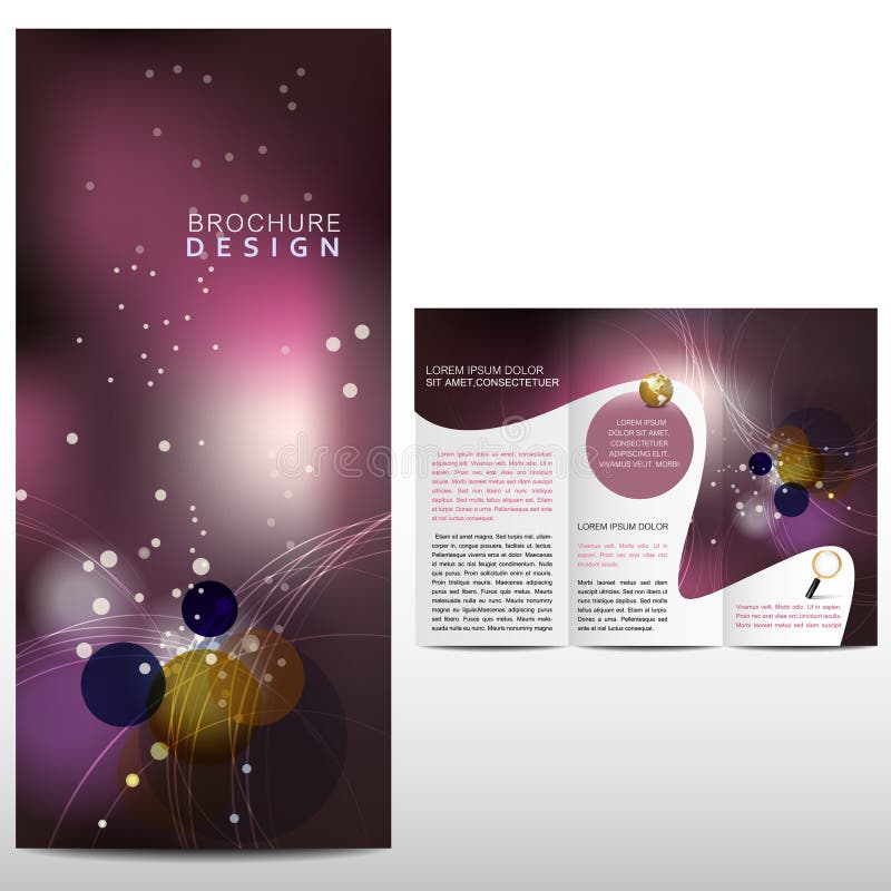Brochure Layout Design stock vector. Illustration of graphic - 29853917