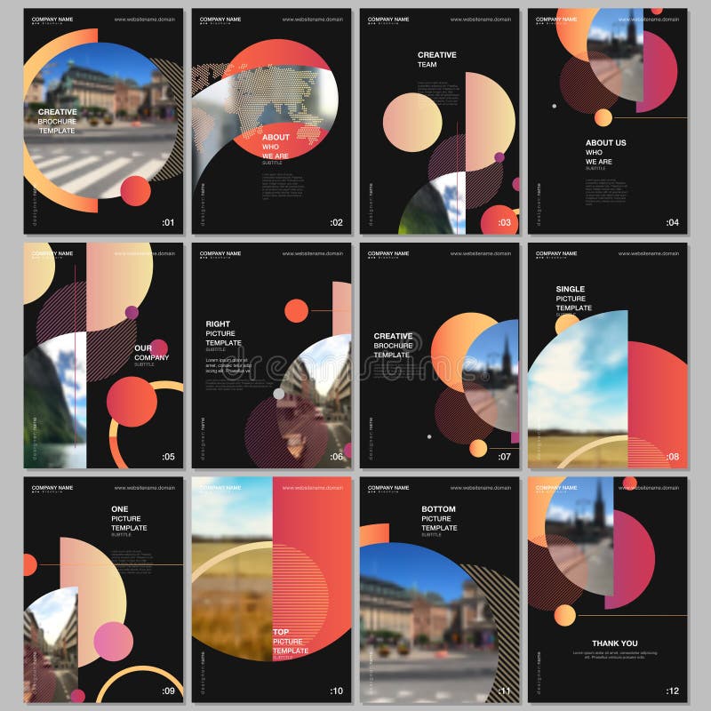 A4 Brochure Layout of Covers Design Templates for Flyer Leaflet, A4 ...