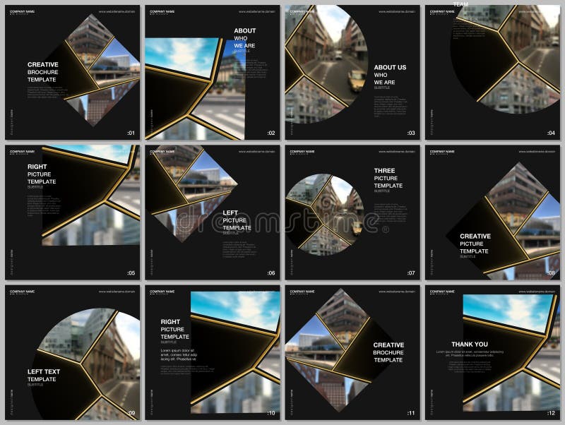 Brochure Layout of Square Format Covers Design Templates for Square ...