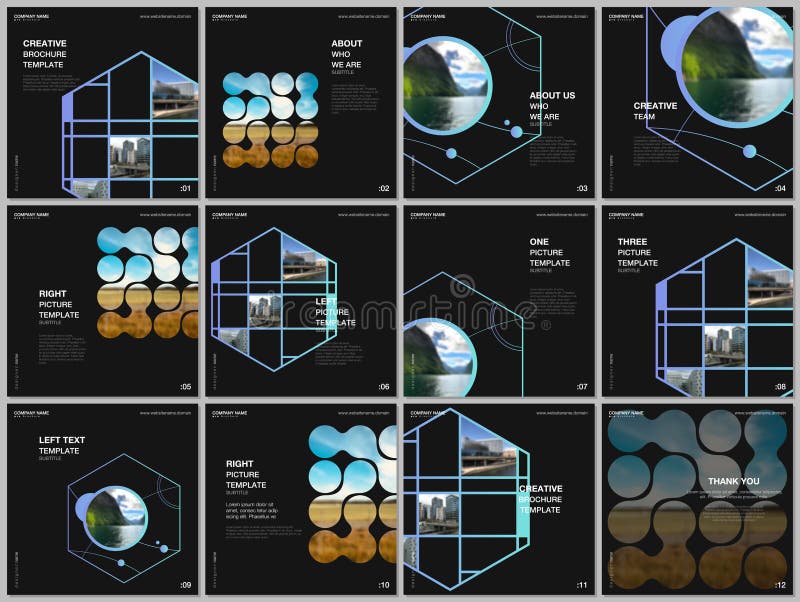 Brochure Layout of Square Format Covers Templates for Square Flyer ...