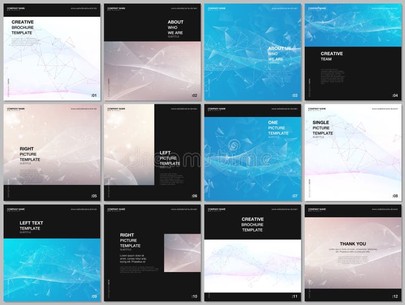 Brochure Layout of Square Format Covers Templates for Square Flyer ...