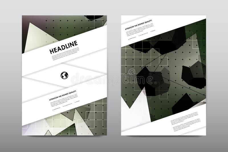 Brochure Layout Template Flyer Design Vector, Magazine Booklet Cover ...