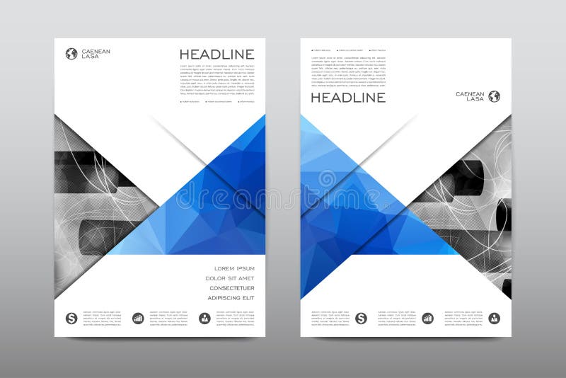 Brochure Layout Template Flyer Design Vector, Magazine Booklet Cover ...