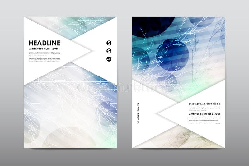 Brochure Layout Template Flyer Design Vector, Magazine Booklet Cover ...