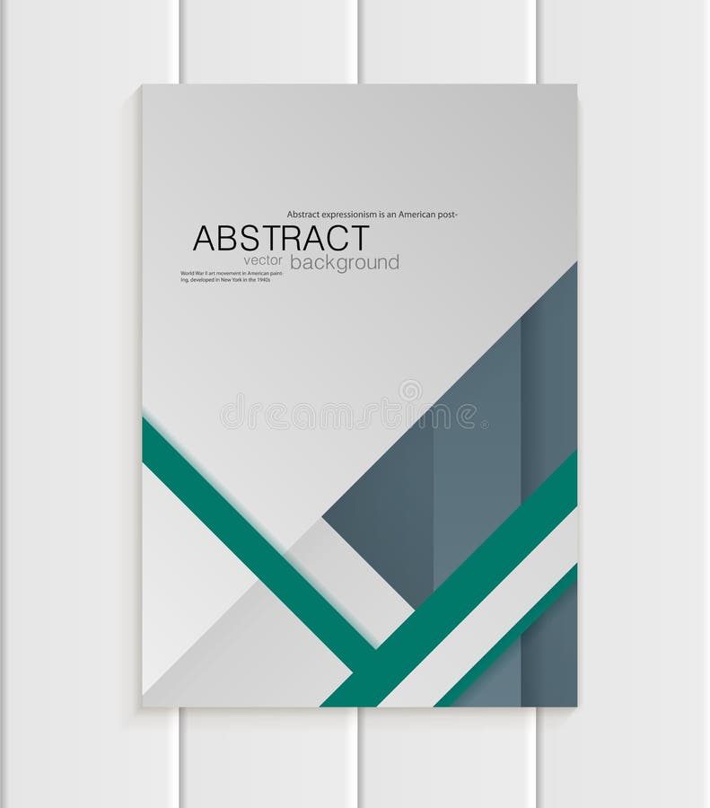 Brochure in Material Design Style Stock Vector - Illustration of ...