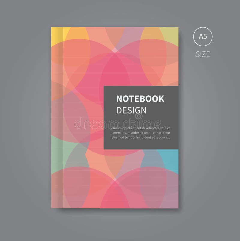 Book Cover Template Vector in Blue Color Stock Vector - Illustration of ...