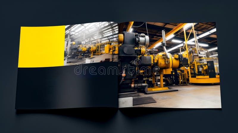 Brochure with Picture of Machine in the Middle of it. Generative AI ...