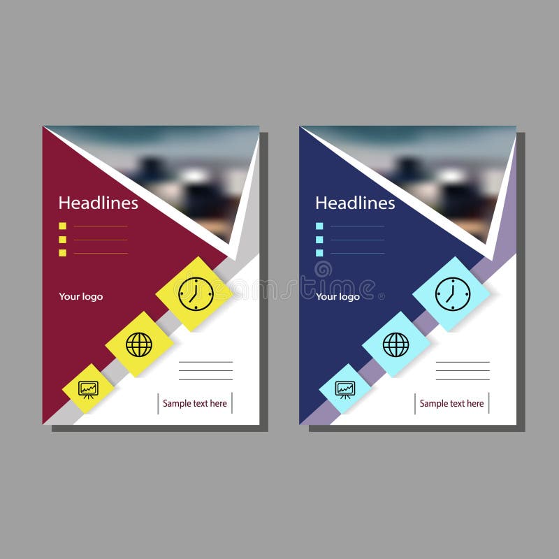 The Brochure for the Report, a Cover Leaflet, Presentation, Flyer .Flat ...