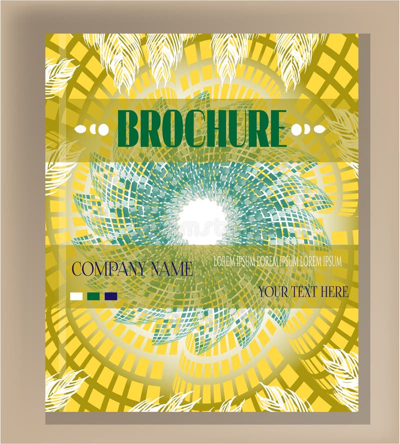 Brochure, Template, Book, Design with Text, Huge Stock Vector ...