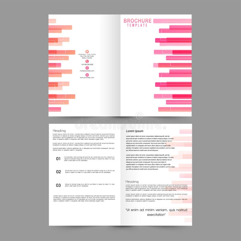 Brochure, Template Design for Business. Stock Illustration ...