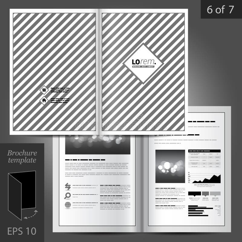 Brochure Template Design stock vector. Illustration of leaflet - 54675344