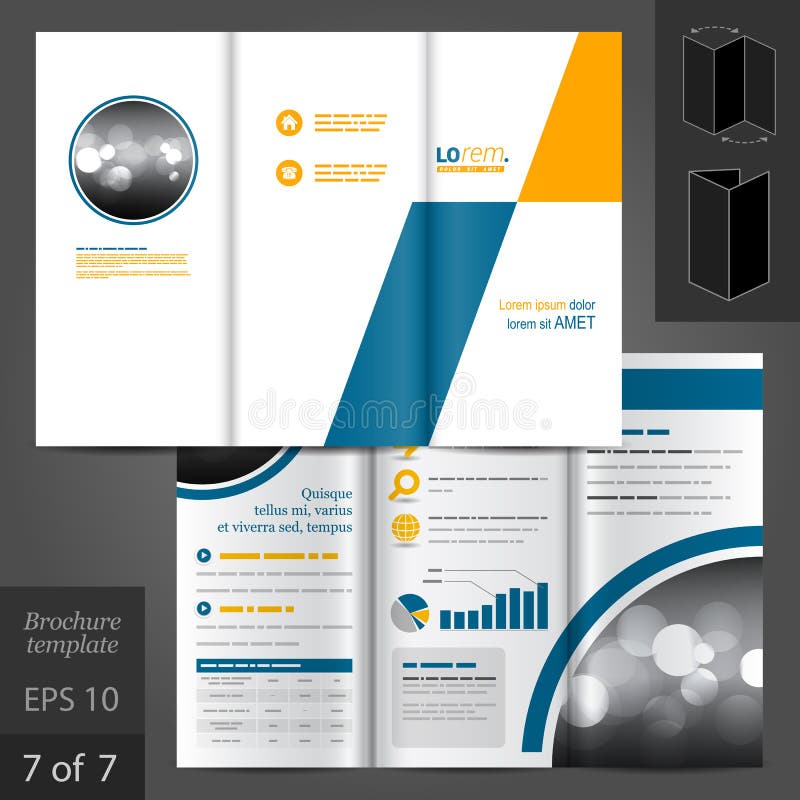 Flyer, Brochure, Magazine Cover Template Design Landscape Orientation ...