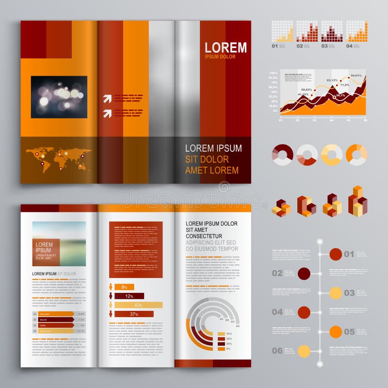 Orange Brochure Template Stock Illustrations – 91,741 Orange Brochure ...