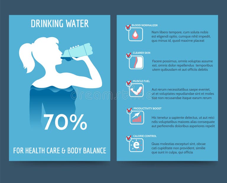 Benefits Drinking Water Stock Illustrations 172 Benefits Drinking