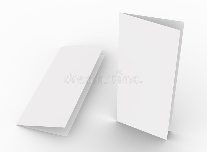 Brochure Template Empty Brochure Mockup Set White Background Stock ...