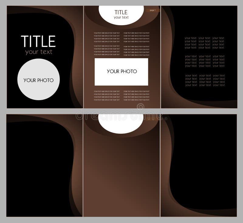 Brochure Template Illustration Stock Illustration - Illustration of ...