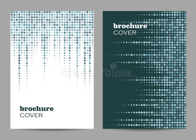 Brochure Template Layout Design. Abstract Blue Dotted Background Stock ...