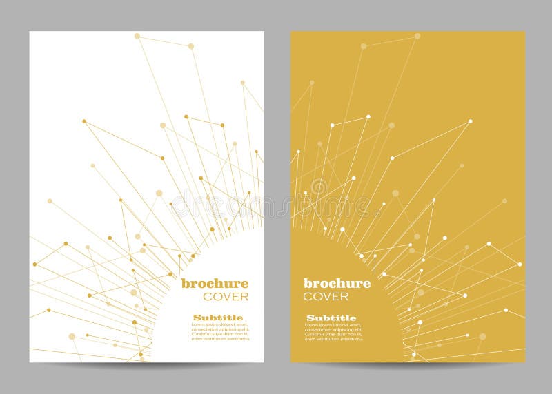 Brochure Template Layout Design. Abstract Geometric Background with ...