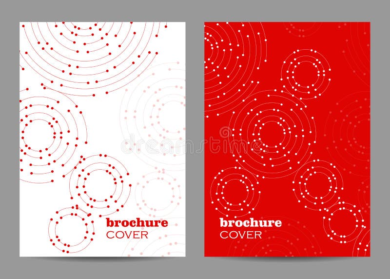 Brochure Template Layout Design. Geometric Pattern with Connected Lines ...