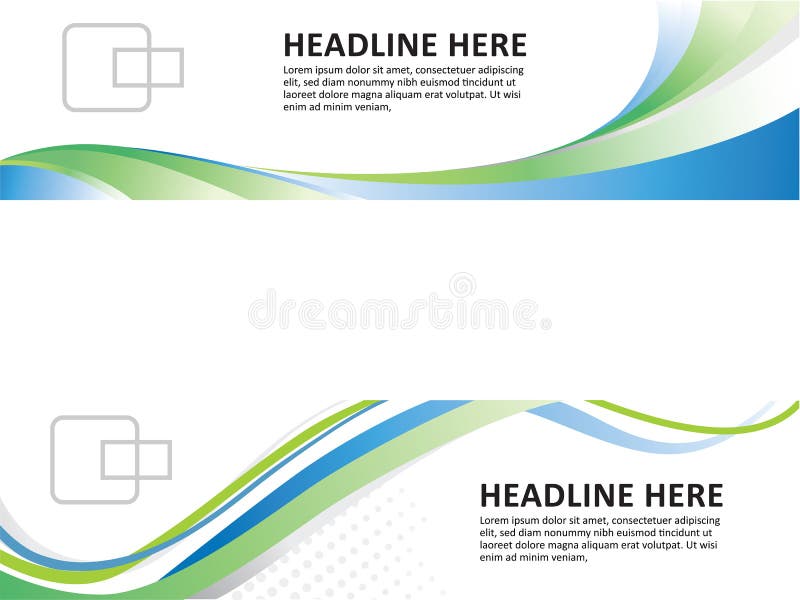 Brochure Template Long Banner Design Stock Vector - Illustration of ...
