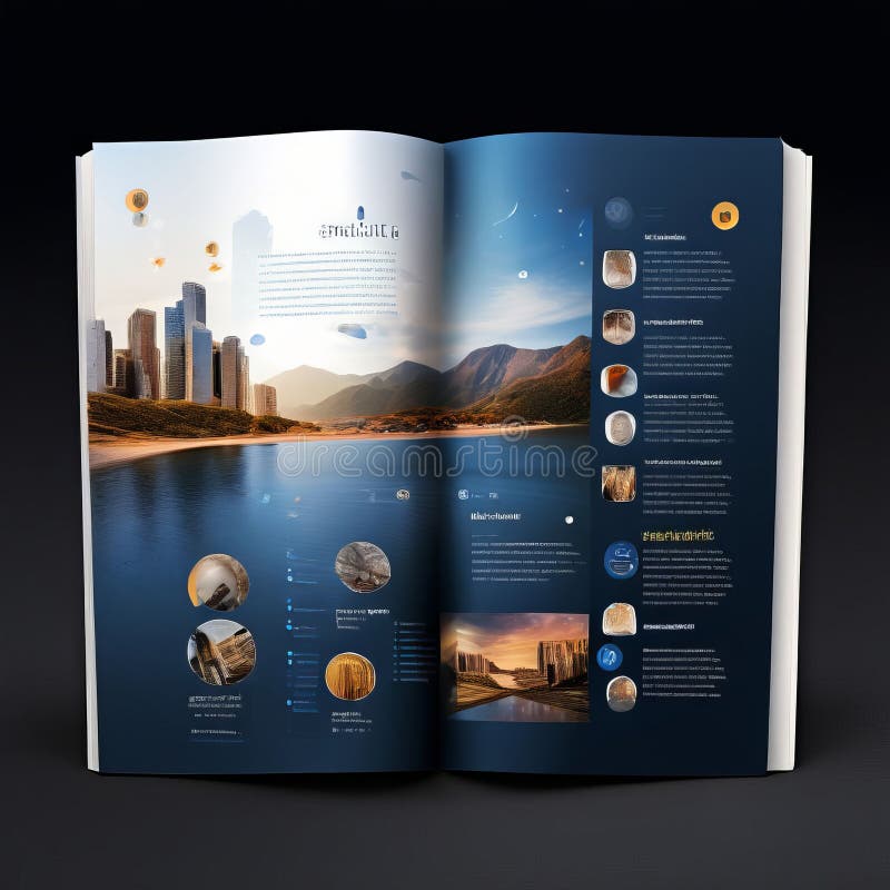 Brochure Template a Multi Fold Layout for Showcasing Products Stock ...