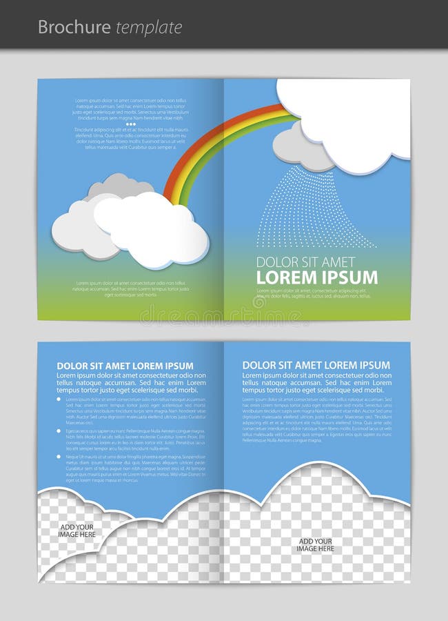 Brochure template stock vector. Illustration of folder - 39331067