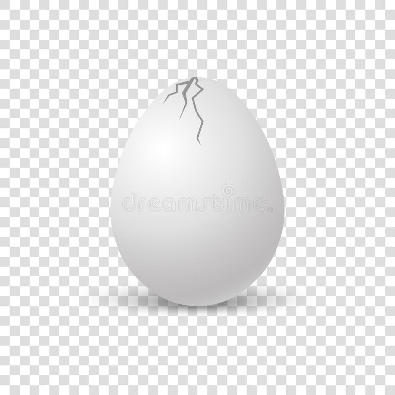 Brocken Eggs. Crack Eggshell. Vector Realistic Break White Shell on ...