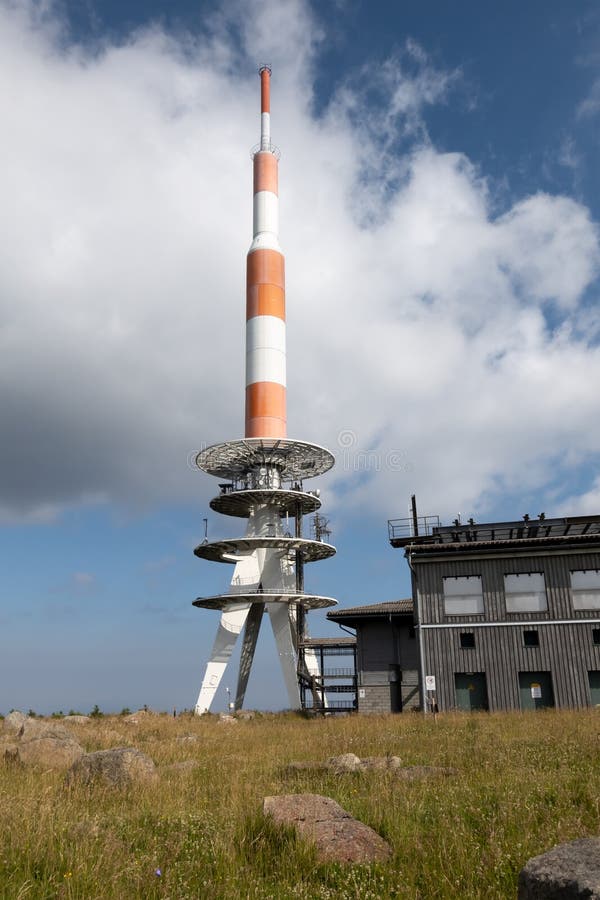 The Brocken Transmitter at the Summit of the Brocken in Germany ...