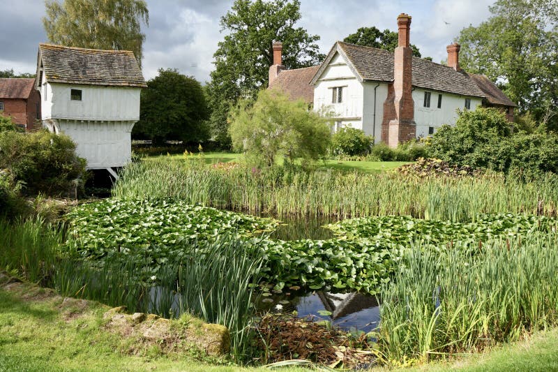 The Medieval Manor House on the Brockhampton Estate. Brockhampton, UK ...