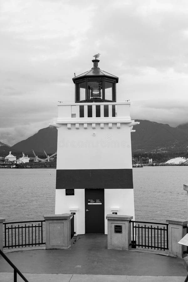 Brockton Point Lighthouse, Vancouver, BC. Editorial Photography - Image ...