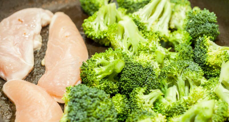Brocoli et poulet image stock. Image du culinaire, nourriture - 72122865