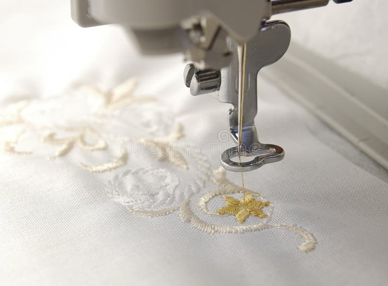 Broderie image stock. Image du tissu, couture, crabot - 13426651
