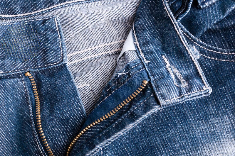 Broek Met Open Ritssluiting Stock Afbeelding - Image of kleding, naad ...