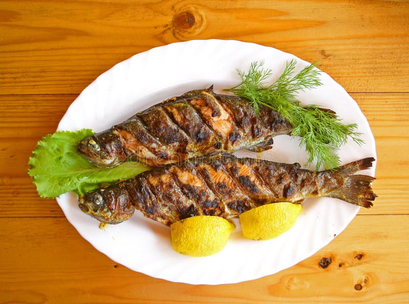 Broiled Fish stock photo. Image of broiled, scrumptious - 33713558